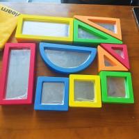 China Soft Custom Die Cut Plastic EVA Framed Moulded Sensory Mirror Blocks For Kids Sensory Play for sale