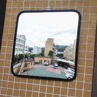 China Wide View Silver Acrylic Convex Mirror 30X30CM Acrylic Safety Mirror Water Resistant for sale