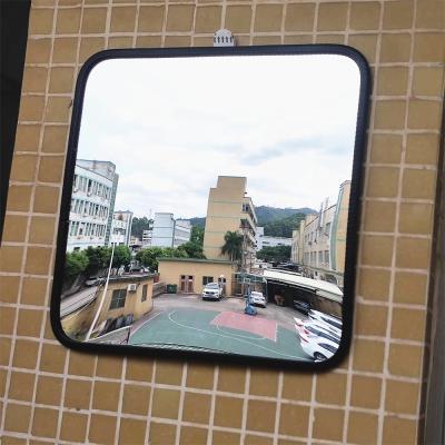 China Wide View Silver Acrylic Convex Mirror 30X30CM Acrylic Safety Mirror Water Resistant for sale