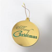 China Easy Install DIY Christmas Decor Mirror with Acrylic Material High Definition Eco-Friendly Design for Tree Ornaments and Wreaths for sale