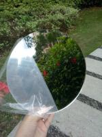 China Thickness 2.65mm Acrylic Silver Round Mirror Laser Cut  Size 285mm for sale
