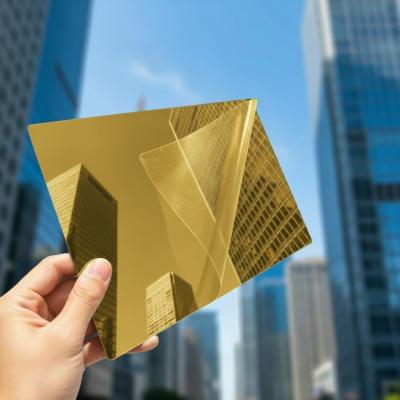 China Tinted Acrylic Mirror Shatterproof Colored Reflective Panel for Decorative Wall and Commercial Use for sale