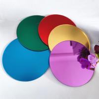 China Round Pink Acrylic Sheet Customizable Thickness Cut to Size Decorative Acrylic Panel for Crafts and Home Decor for sale