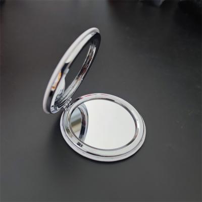 China Mini Folding Acrylic Makeup Mirror Portable Double Sided Cosmetic Mirror for sale
