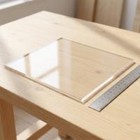 China 2.8mm Virgin PMMA Clear Acrylic Sheet A3 CNC Laser Cut Engraving Custom Advertising Craft for sale
