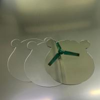 China Cute Bear Animal Shaped PMMA Acrylic Wall Mirror, 1.8 mm Shatterproof Laser Cut Child Safe Nursery Decor Mirror Custom Thickness Size for sale