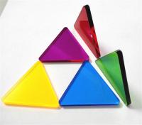 China Colorful Acrylic Equilateral Triangle Tiles Kids Educational Geometry Cognitive Toy for sale