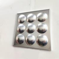 China 9 Hole Grid Convex Bubble Mirror Aluminum Frame For Hotel KTV Interior Decor for sale