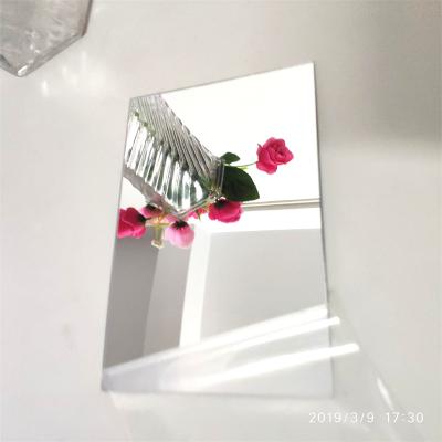 China PC Mirror Wall Mount Shatterproof Flexible Bendable Polycarbonate Mirror Sheet For Home Bathroom Gym Decor Custom 0.8-5mm OEM Wholesale for sale