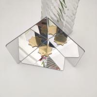 China Shatterproof PS Self Adhesive Mirror Tiles Geometric Modular Irregular DIY Peel Stick for sale