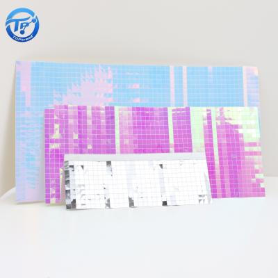 China 1mm Thick Acrylic Mirror Tiles Self Adhesive Mini Square Mirror Stickers for DIY Crafts for sale