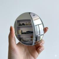 China 7.5cm Acrylic Convex Mirror PMMA Convex Mirror Lens Wide Angle Portable Travel Custom for sale