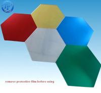 China Custom Cut Set 5 Hexagon Acrylic Art Deco Mirror Wall Decor Self-Adhesive Shatterproof Eco-Friendly Laser-Cut Stickers Living for sale