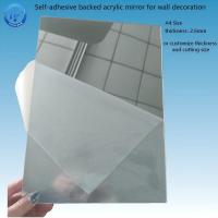 China 6Pcs A4 210×297mm Self-Adhesive PMMA Acrylic Mirror Sheet Set, 2.6mm Shatterproof Non-Glass DIY Wall Mirror for sale