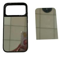 China Replaceable Back Panel 2-in-1 Mirror Luxury Design Plastic Make-up Mirror Card Holder Phone Case for iPhone 17 Pro Max Cutting for sale