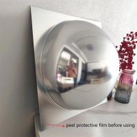 China Art Deco Acrylic Convex Mirror 55.5 × 55.5cm Large Bubble Mirror For Hotel Home for sale