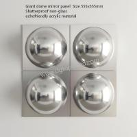 China 550×550mm Acrylic Convex Security Mirror 360° Full Dome Spherical PMMA for sale