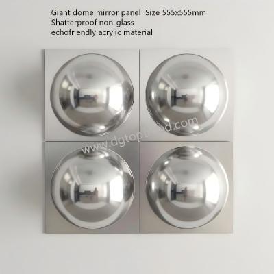 China 550×550mm Acrylic Convex Security Mirror 360° Full Dome Spherical PMMA for sale