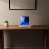China 400x400mm Acrylic Modern Infinity Mirror Minimalist 2 In 1 With Cutting Service for sale
