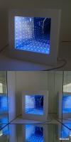 China 400x400mm Acrylic Modern Infinity Mirror Minimalist 2 In 1 With Cutting Service for sale