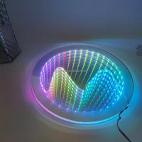 China DIY Acrylic LED Infinity Mirror 200mm Customizable Remote Control Infinity Mirror Light for sale