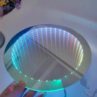 China DIY Acrylic LED Infinity Mirror 200mm Customizable Remote Control Infinity Mirror Light for sale