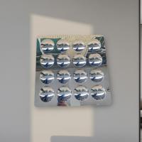 China 50x50cm Acrylic Convex Mirror Frameless Lightweight Bubble Mirror Panel for sale