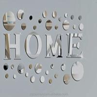 China Self-Adhesive 3D DIY Mirror Circles with Cutting Service Peel & Stick Wall Art for Home & Gallery Decor for sale