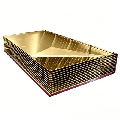 China 1220x1830mm Gold Mirror Acrylic Sheet Large Size PMMA Golden Mirror Panel for Wall Decor Wedding Craft Signage for sale