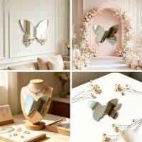 China Irregular Custom Cut Silver Mirror Acrylic Sheet Butterfly Acrylic Mirror Decorative Mirror Pieces for sale