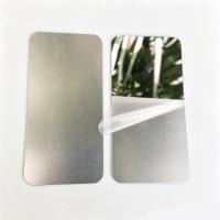 China Wholesale Rounded Rectangle Silver PET Mirror Sheet RoHS Wedding Banquet Backdrop Ceiling Decor Craft Ornament Raw Material for sale