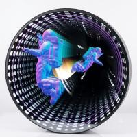 China 3D Starry Infinity Mirror | LED Round Tunnel Light Wall Decor for Bars & Hotels for sale