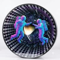 China 3D Starry Infinity Mirror | LED Round Tunnel Light Wall Decor for Bars & Hotels for sale