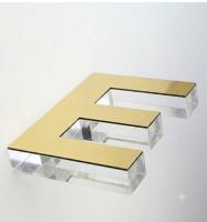 China Custom Shatterproof 3D Acrylic Logo Sign Precision Dimensional Office Lettering for sale