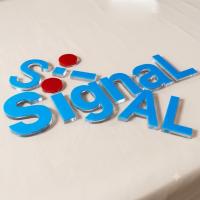 China Custom Shatterproof 3D Acrylic Logo Sign Precision Dimensional Office Lettering for sale