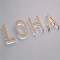 China Shatterproof Acrylic Plastic Sheets 3D Acrylic Letters Sign For Office Lobby for sale