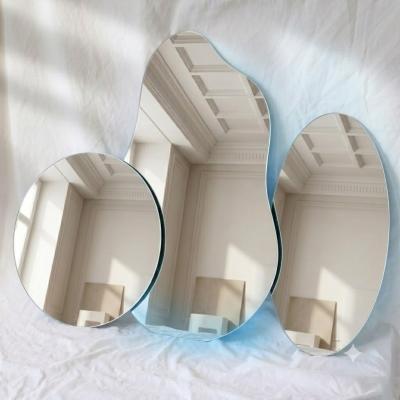 China Custom Acrylic Wall Mirror – Unbreakable Decorative Mirror in Round, Oval & Irregular Wavy Shapes for Home Decor for sale