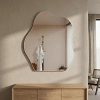 China Custom Acrylic Wall Mirror – Unbreakable Decorative Mirror in Round, Oval & Irregular Wavy Shapes for Home Decor for sale
