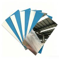 China Silver Polystyrene Mirror Sheet Shatterproof Flexible For Infinity Light Kids Toy for sale
