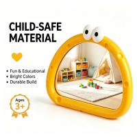 China Wholesale Cute Shatterproof PC Mirror Sheet Flexible Anti-scratch PC Mirror Kids Montessori Play Toy Mirror Raw Material For Nursery Kindergarten Toy Manufacturing for sale