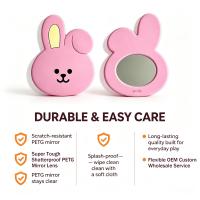 China Wholesale PETG Mirror Sheet Shatterproof Unbreakable Plastic Reflective Panel Safe For Kids Pocket Toy Mirror Baby Sensory Play Toy Manufacturing for sale