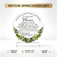 China UV Printing Clear Acrylic Plaque Stand Gift Corporate Desktop Souvenir Standee for sale