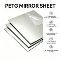 China Wholesale Unbreakable Lightweight PETG Mirror Sheet with Peel Off Protective Film for Boutique Salon and Commercial Decor for sale