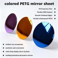 China Colored Acrylic Mirror Panel Children Safe Plastic Mirror Sheet For Sensory Play for sale