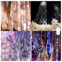China Wholesale Multi-Color Flexible PET Round Mirror Sequin Curtain Pre-Drilled Hanging Streamer For Wedding Party Backdrop Hotel Ceiling Decor OEM Factory for sale