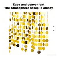 China Wholesale Multi-Color Flexible PET Round Mirror Sequin Curtain Pre-Drilled Hanging Streamer For Wedding Party Backdrop Hotel Ceiling Decor OEM Factory for sale