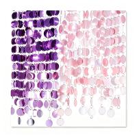 China Multiple Colors Unbreakable Flexible Mirror PET Circular Hanging Mirror Sequin Strand for sale