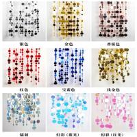 China Wholesale Multi-Color Flexible PET Round Mirror Sequin Curtain Pre-Drilled Hanging Streamer For Wedding Party Backdrop Hotel Ceiling Decor OEM Factory for sale