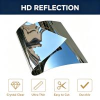China Flexible Double Sided PET Mirror Sheet For Wedding Ornament Salon Decor for sale