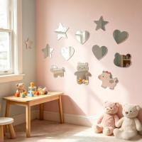 China Silver PET Mirror Film Shatterproof Custom Die Cut For Sensory Book Toy Ornament for sale